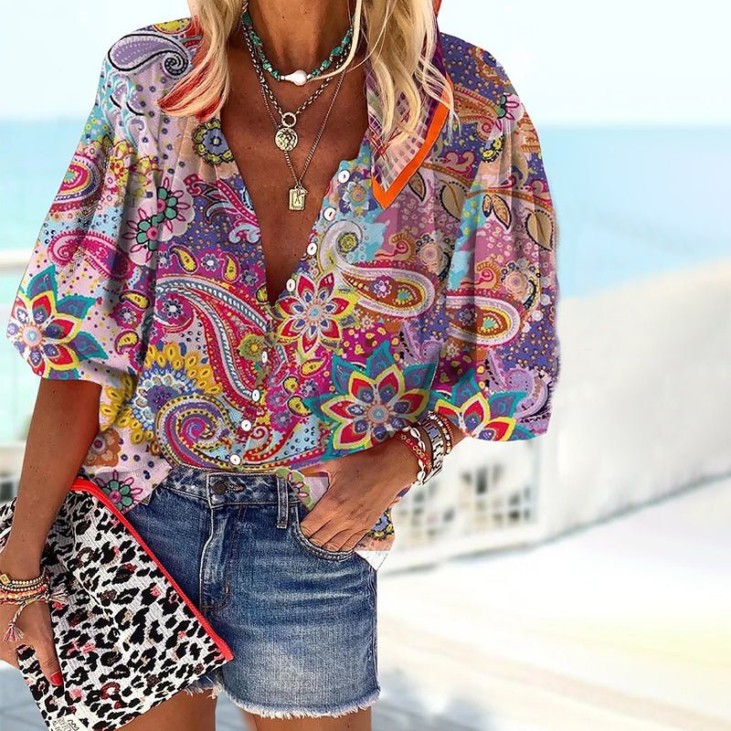 Isla | Abstract Flow Top – Mila-Jade Boston